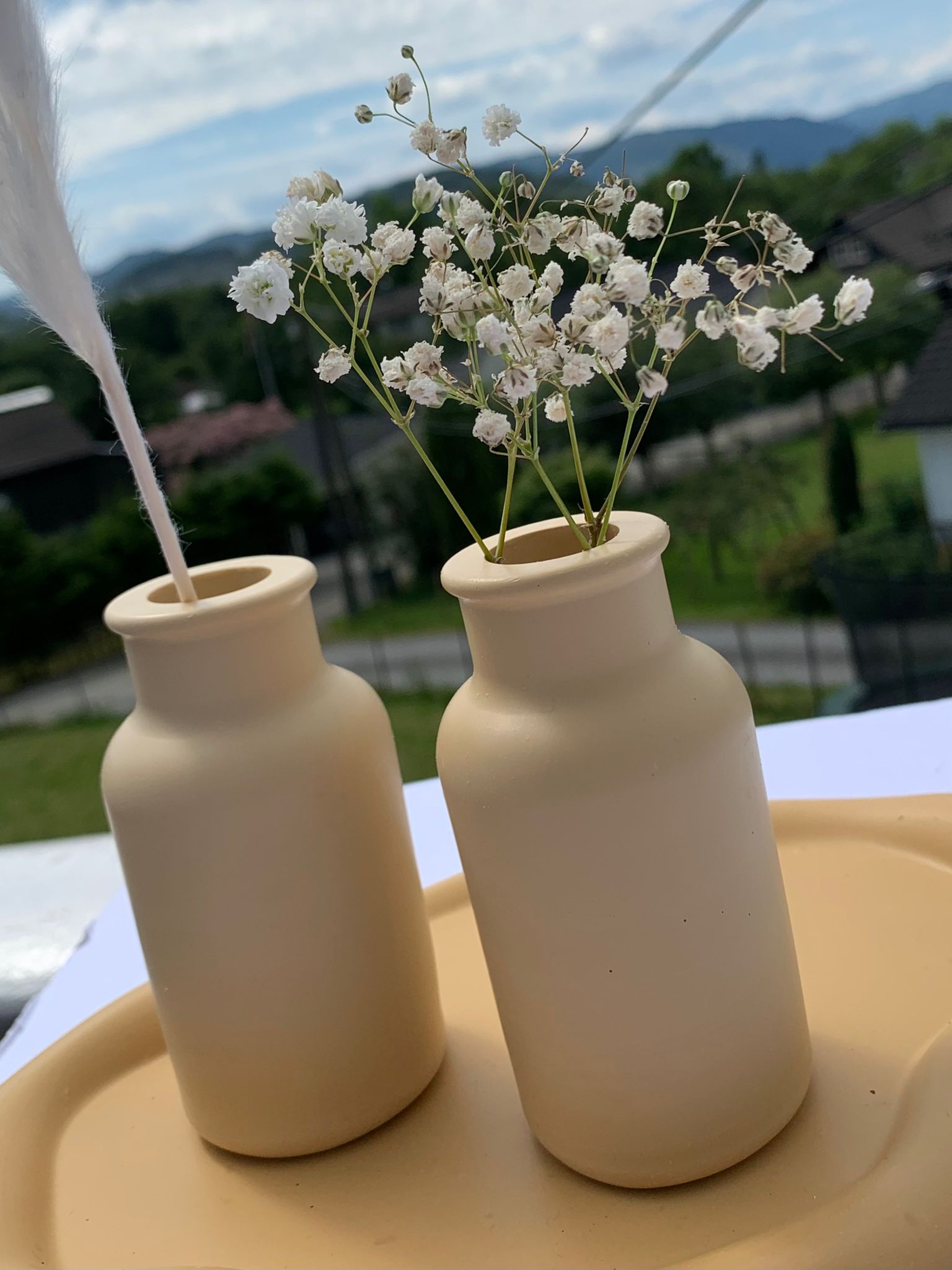 Jesmonite Vase glatt – Soster Meri